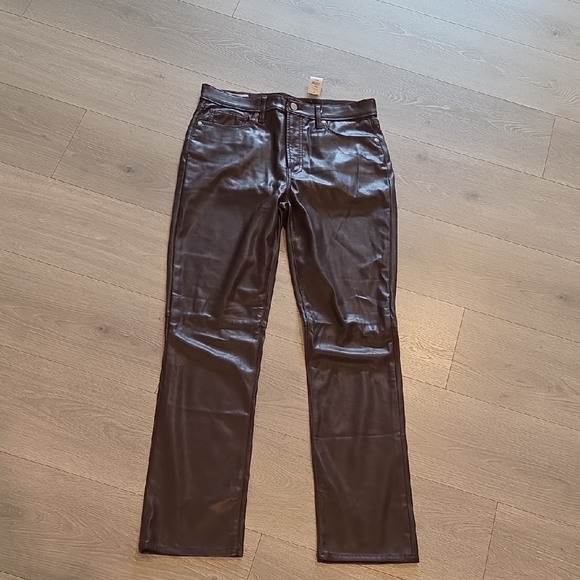 GAP | Pants & Jumpsuits | Nwt Gap Faux Leather Pants | Poshmark